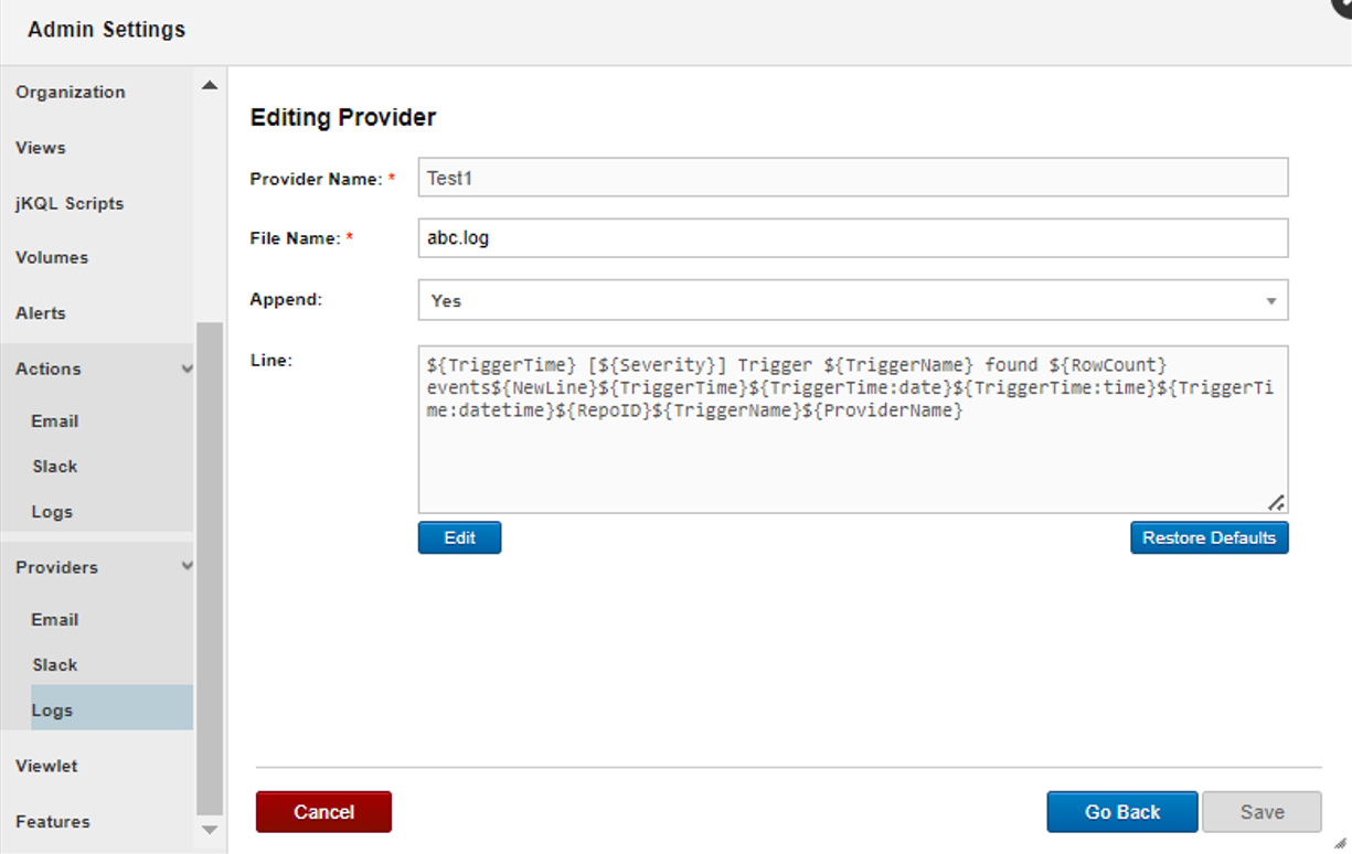 Providers (Admin Settings) – meshIQ