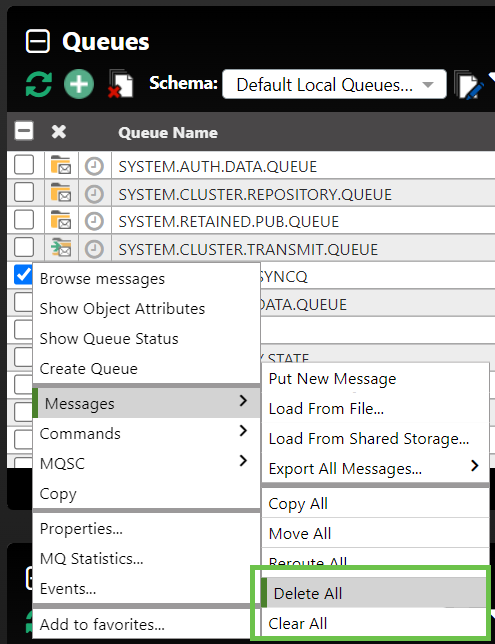 Removing Messages: Delete All and Clear All – meshIQ