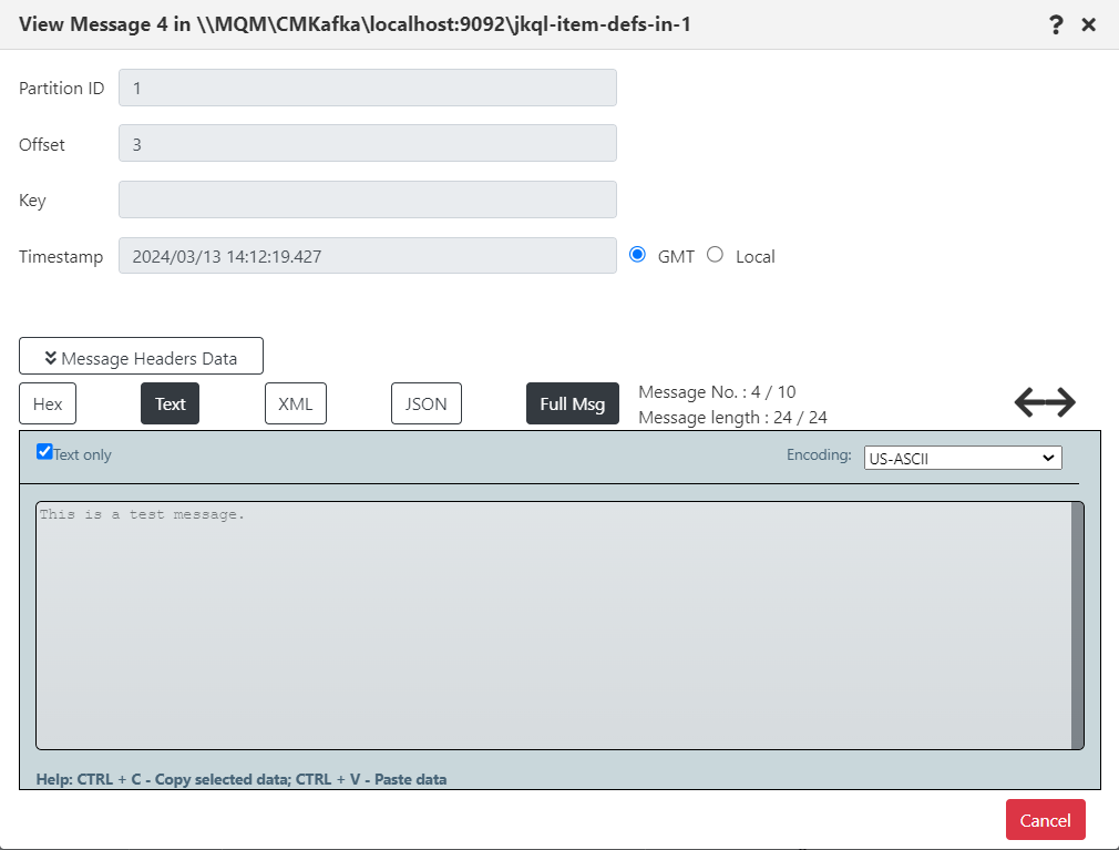 View Messages – meshIQ
