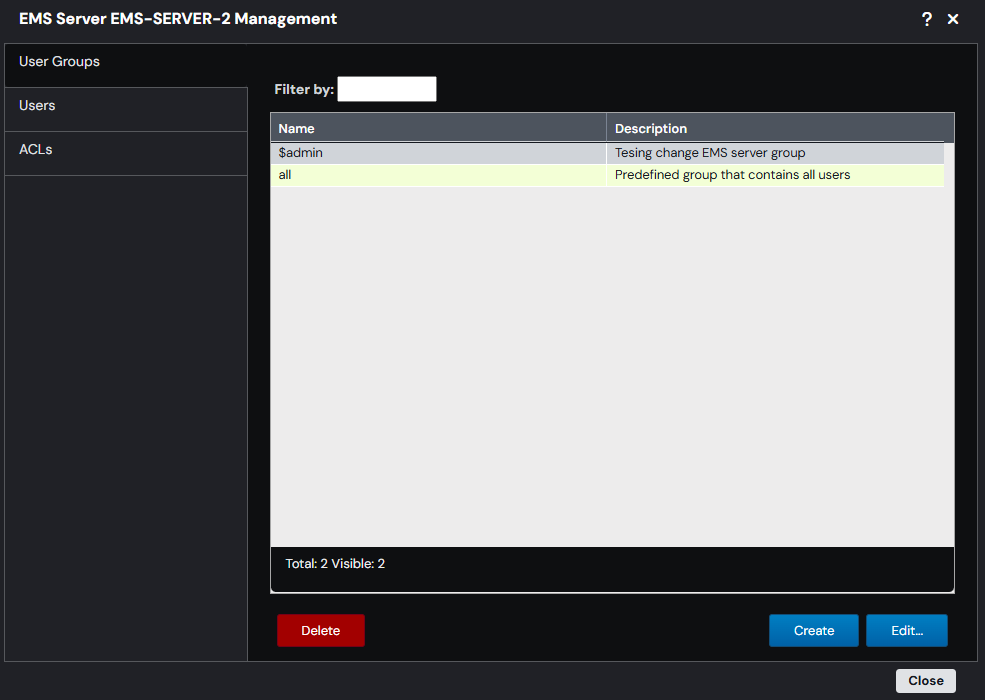 Manage options of EMS Queue Manager – meshIQ