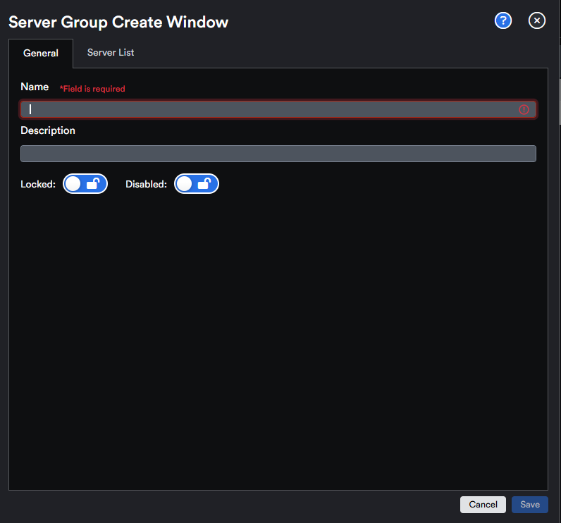 Server Group Management – meshIQ
