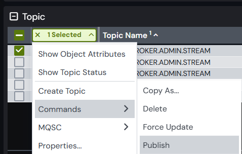 Publishing a Message to an IBM MQ Topic – meshIQ