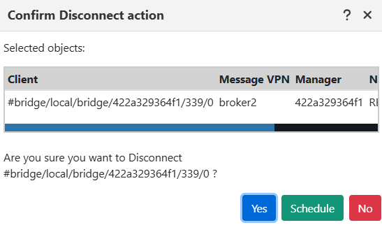 Disconnect Client in Solace – meshIQ