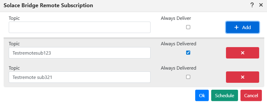 Manage Remote Subscriptions in a Solace Bridge – meshIQ