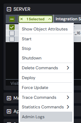 Admin Logs in an IIB/ACE Integration Server – meshIQ