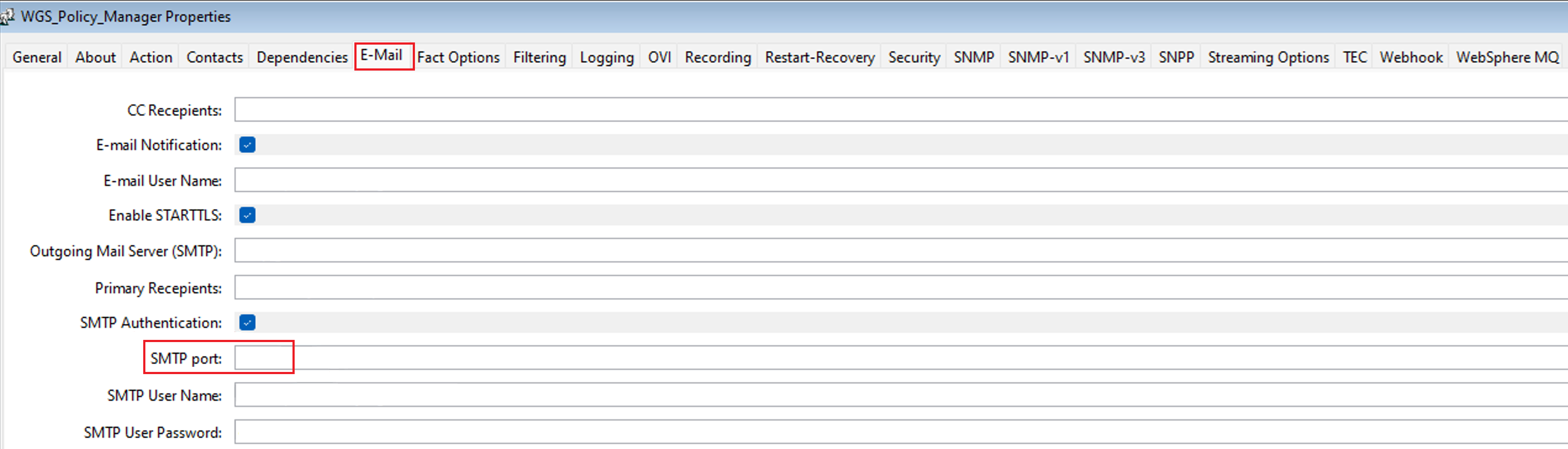 How do I configure the SMTP port in AutoPilot? – meshIQ